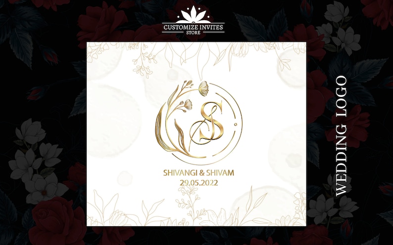 Indian Wedding Logo For Indian Invitation Monogram Wedding Monogram As