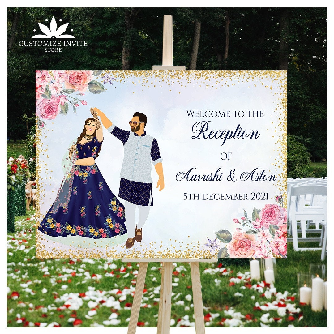 Reception Welcome Sign for Weddingreception Signageprintable - Etsy