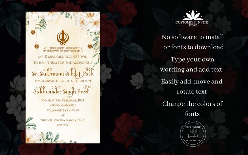 Sri Sukhmani Sahib Path Invite & Sukhmani Sahib Path Invite, Sikh ...