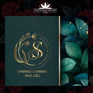 Indian Wedding Logo for Indian Invitation Monogram, Wedding Monogram as ...