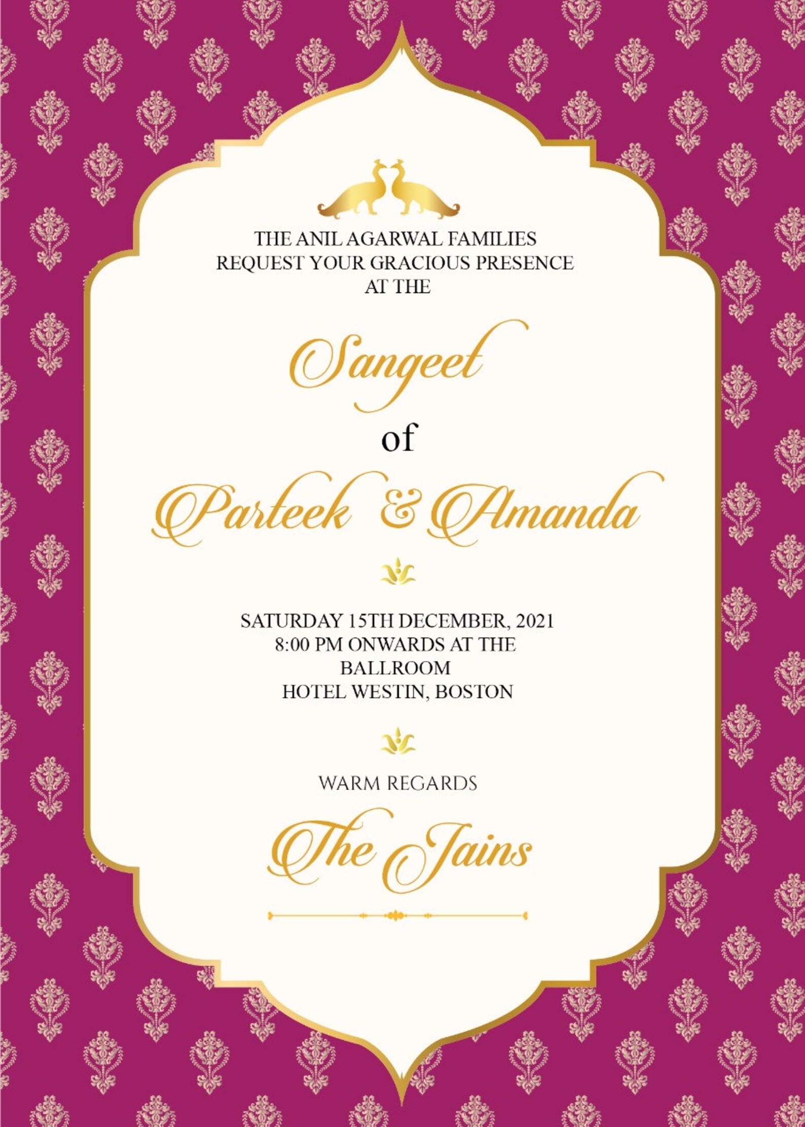 Indian Invitations Pastel Indian Wedding Invites Autumn | Etsy