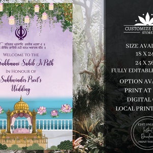 Sikh Akhand Path Sign Welcome & Akhand Path Welcome Sign, Akhand Path ...