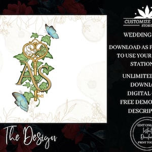 Indian Wedding Logo for Indian Invitation Monogram, Wedding Monogram as ...