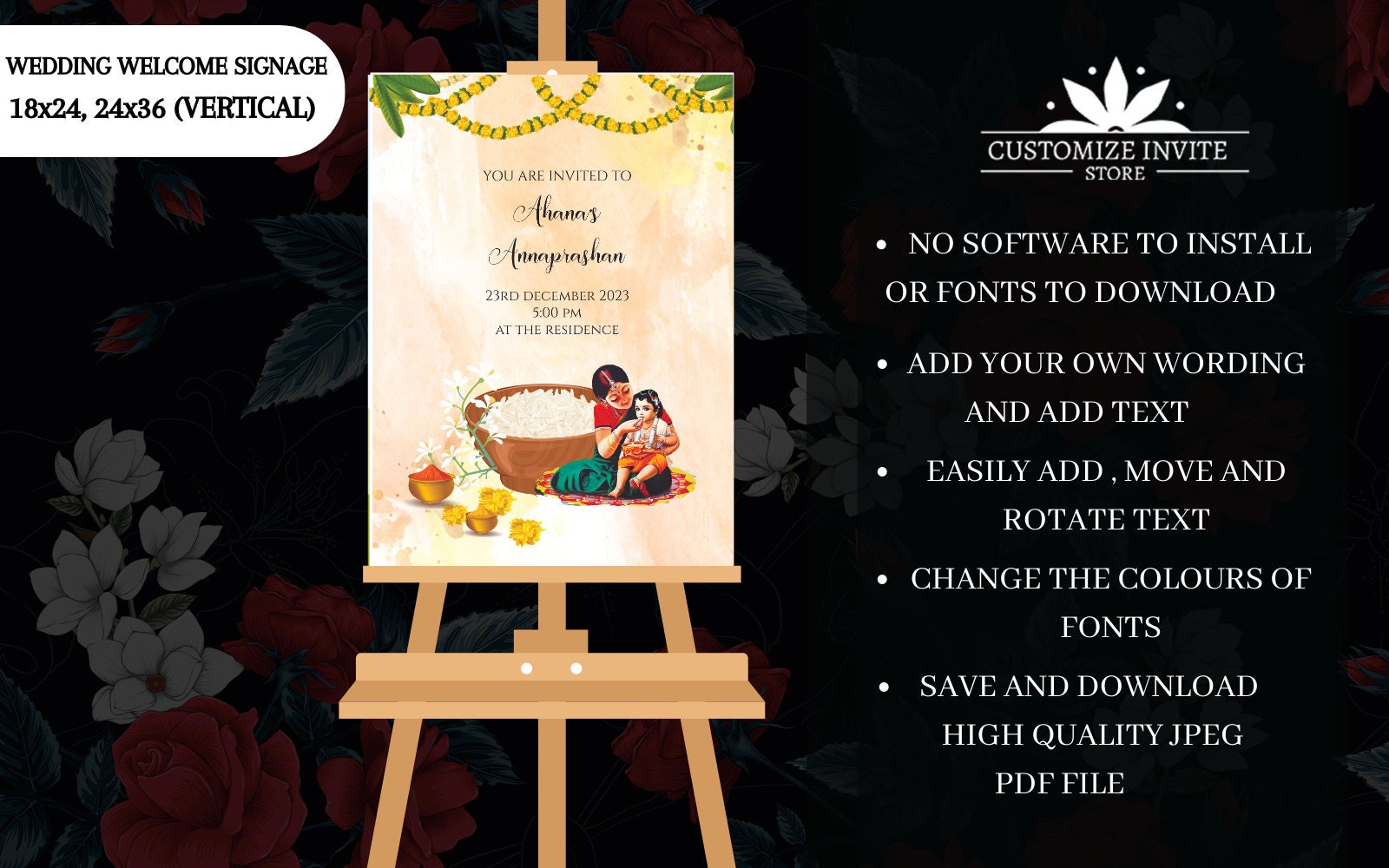 Annaprashan Invites Rice Feeding Ceremony Invitation, Annaprasan ...