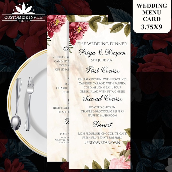 Menu Royal Wedding Meghan Markle & Prince Harry Wedding Menu