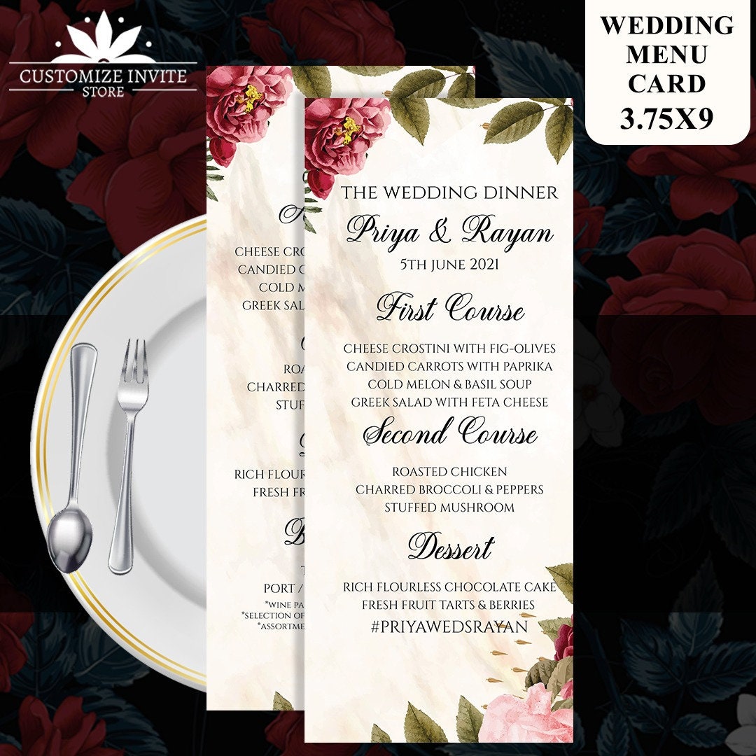 Indian wedding menu 60 photos - Vianawedding.com