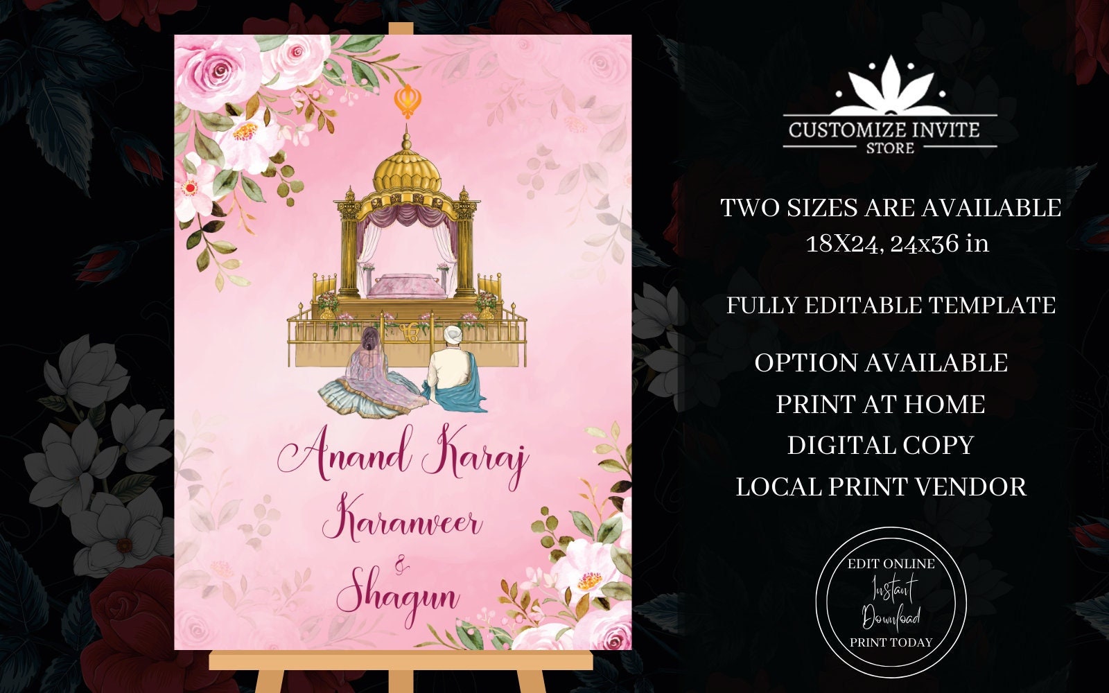 Sikh Akhand Path Sign Welcome & Akhand Path Welcome Sign, Akhand Path ...