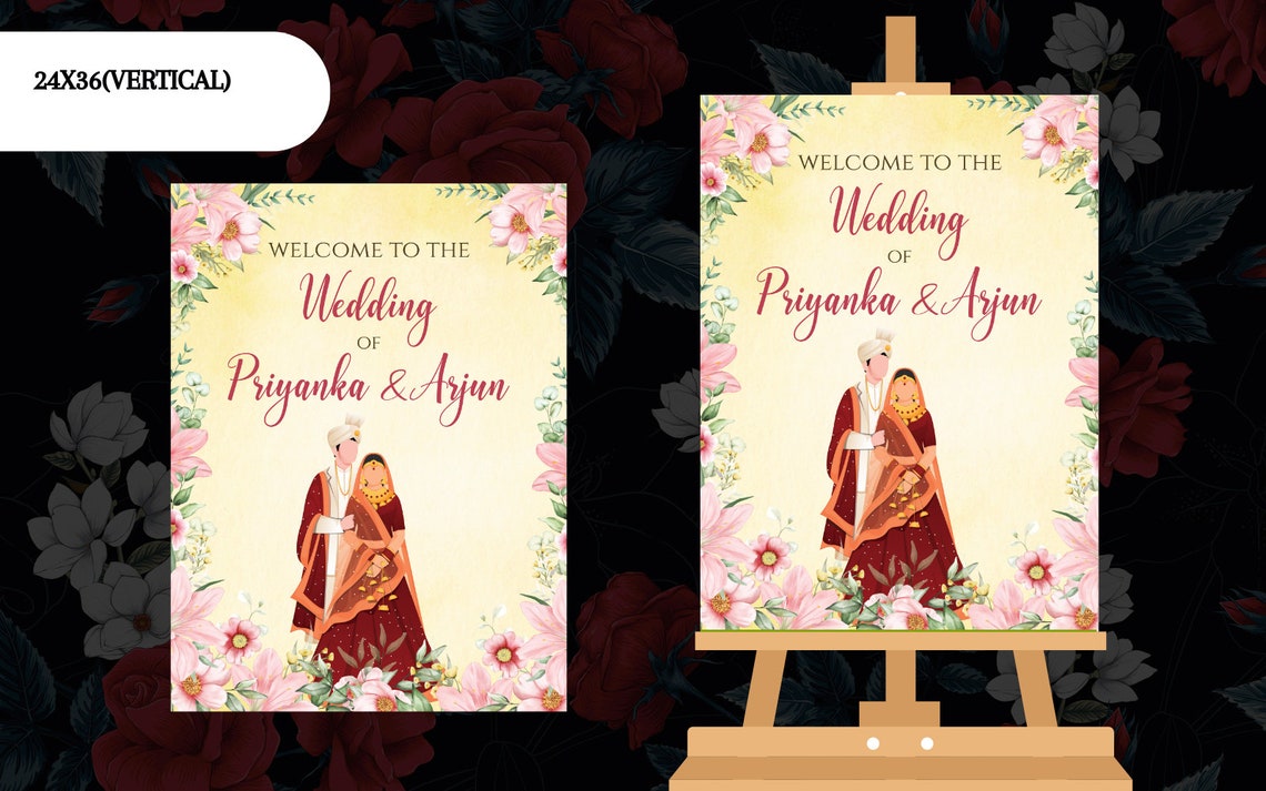Wedding Welcome Sign Template, Wedding Welcome Sign Printable, Wedding ...