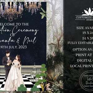 Welcome Reception Signs & Indian Wedding Reception Signage, Indian ...