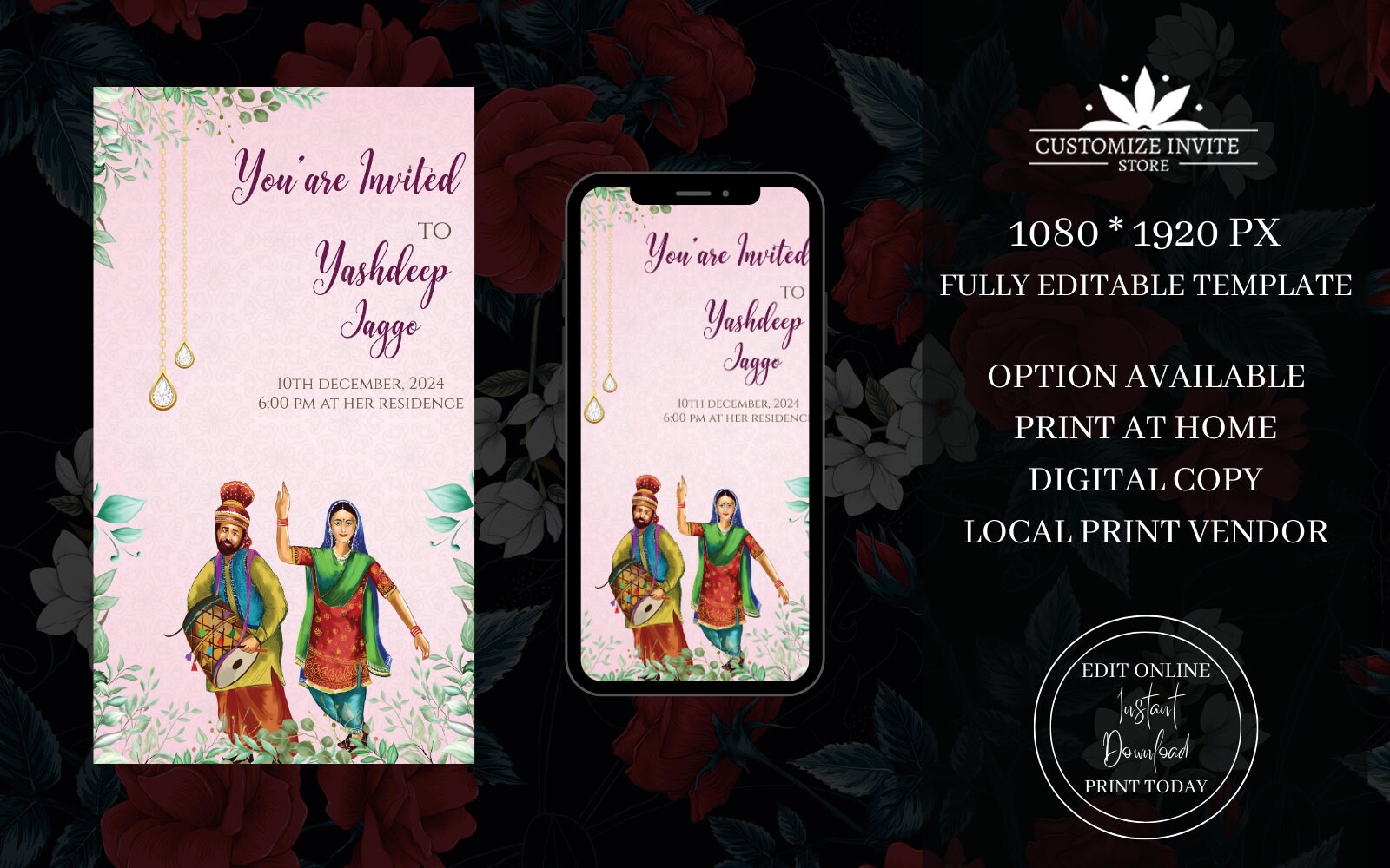 Jaggo Welcome Sign as Entry Sign Jago Night, Jaggo Night Signs & Jaggo ...