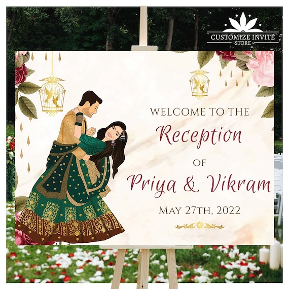 Reception Welcome Signs Welcome to our Reception Sign Printable Floral ...