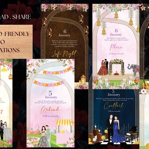 Minimalist Pastle Wedding Invitation, Wedding Indian Invite, Indian ...