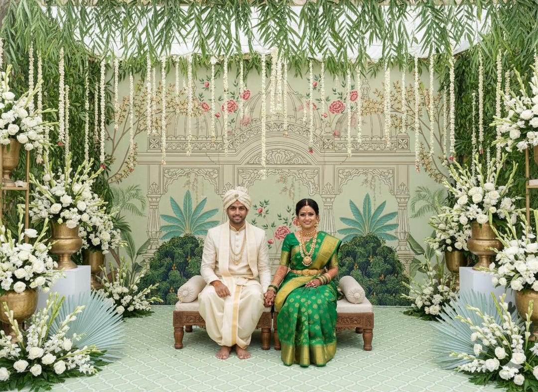 Beautiful Mahal Backdrop | Wedding Back Drops | Indian Wedding Digital ...
