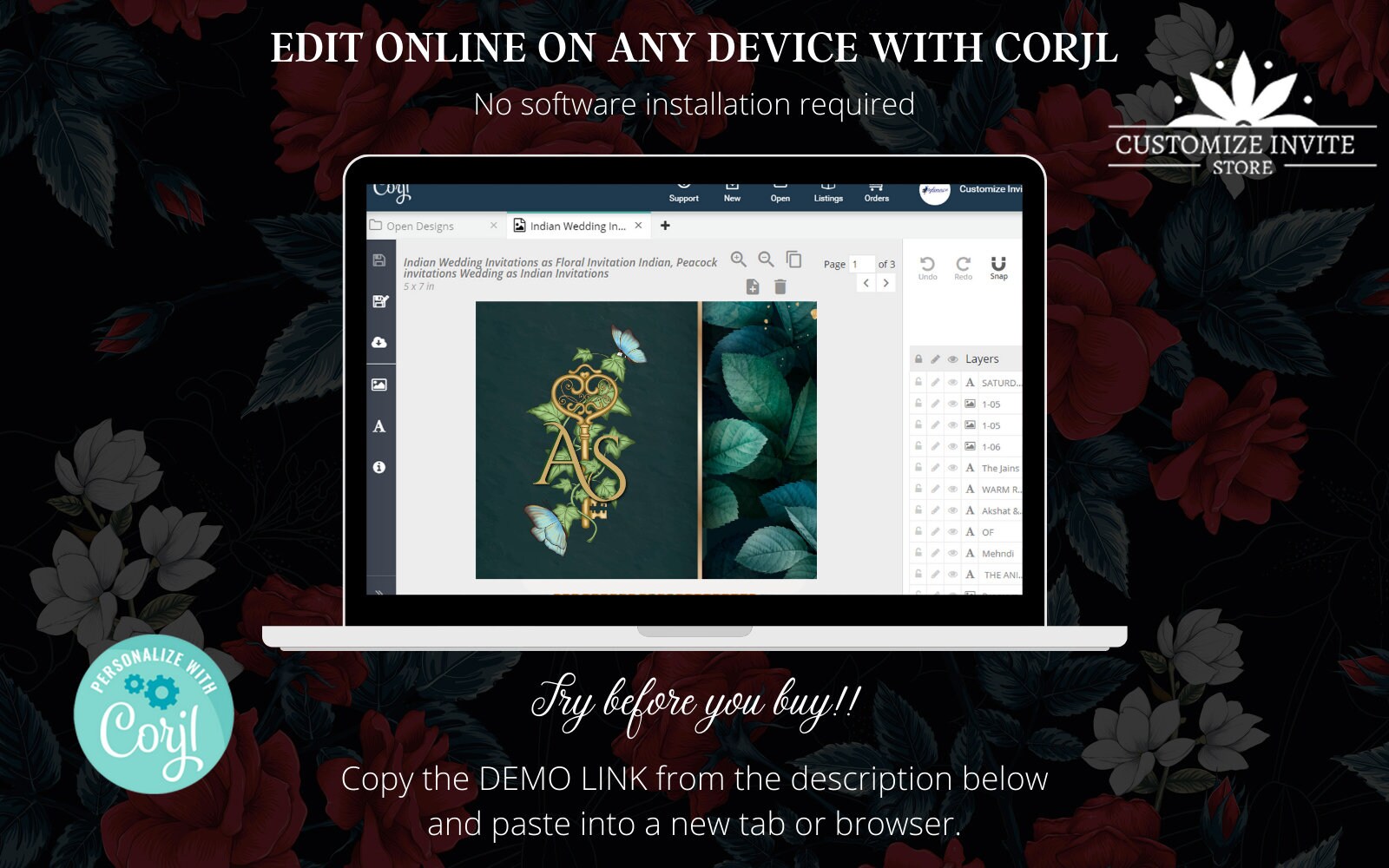 Indian Wedding Logo for Indian Invitation Monogram, Wedding Monogram as ...