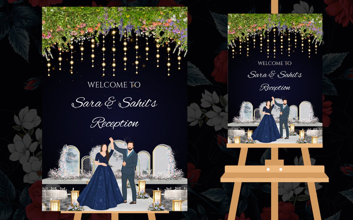 Sangeet Signs & Sangeet Welcome Sign, Sangeet Decor as Sangeet Poster ...
