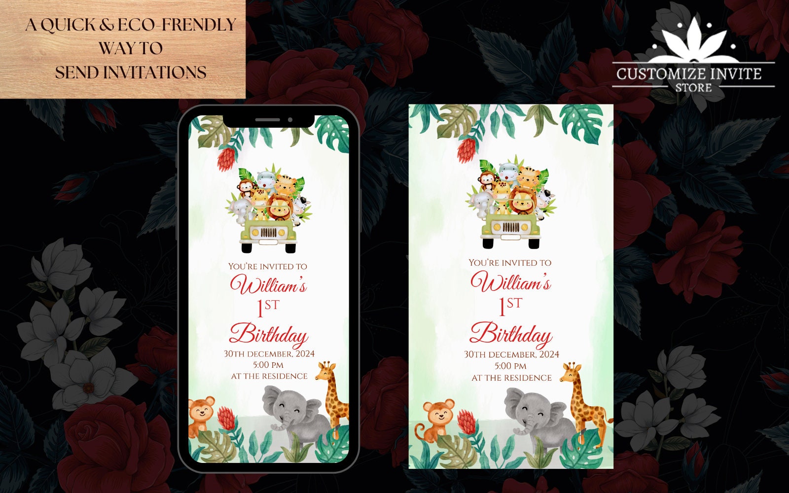 Editable Bing Birthday Invitation Template,digital Kids Party Invite ...