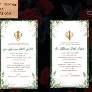 Sukhmani Sahib Path Digital Invitation Sikh, Sukhmani Sahib Invite ...