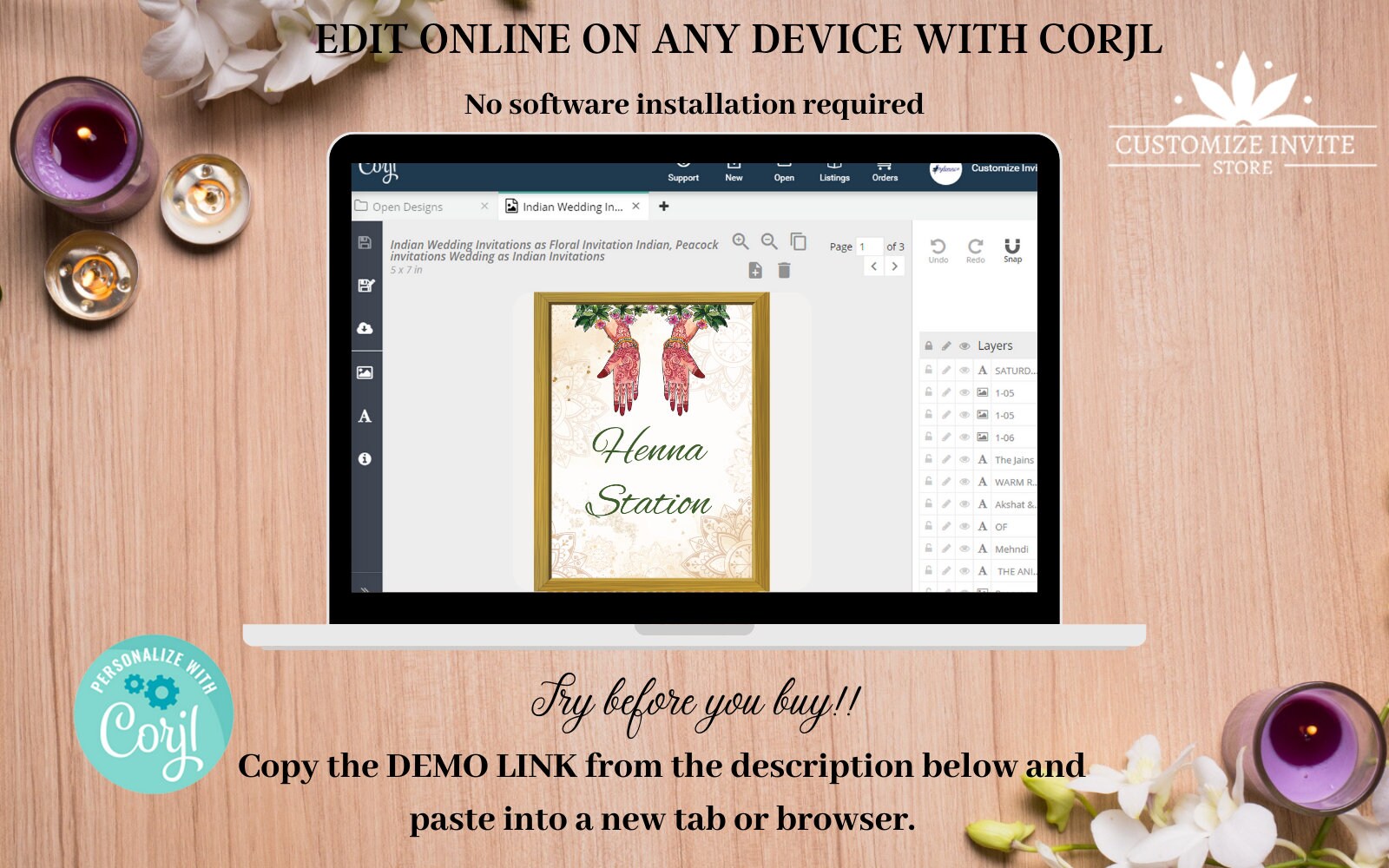 Indian Wedding Henna Station Signs, Indian Henna Station Sign Wedding ...