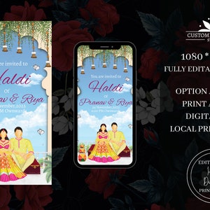 Haldi Invitations & Pithi Invites, Haldi Invite Card as Pithi ...