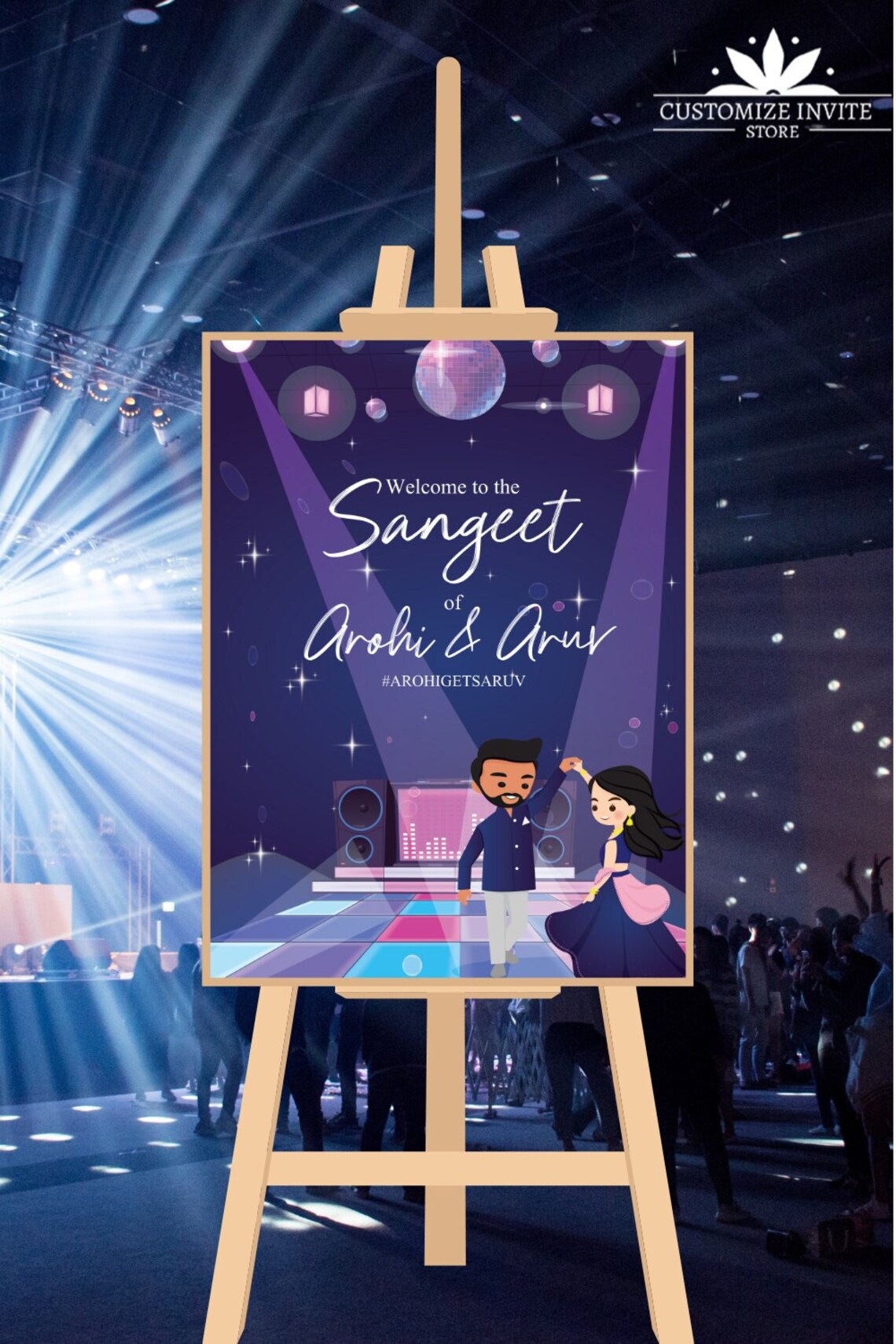 Sangeet Signs, Sangeet Ceremony Indian Wedding Signages, Welcome Signs ...