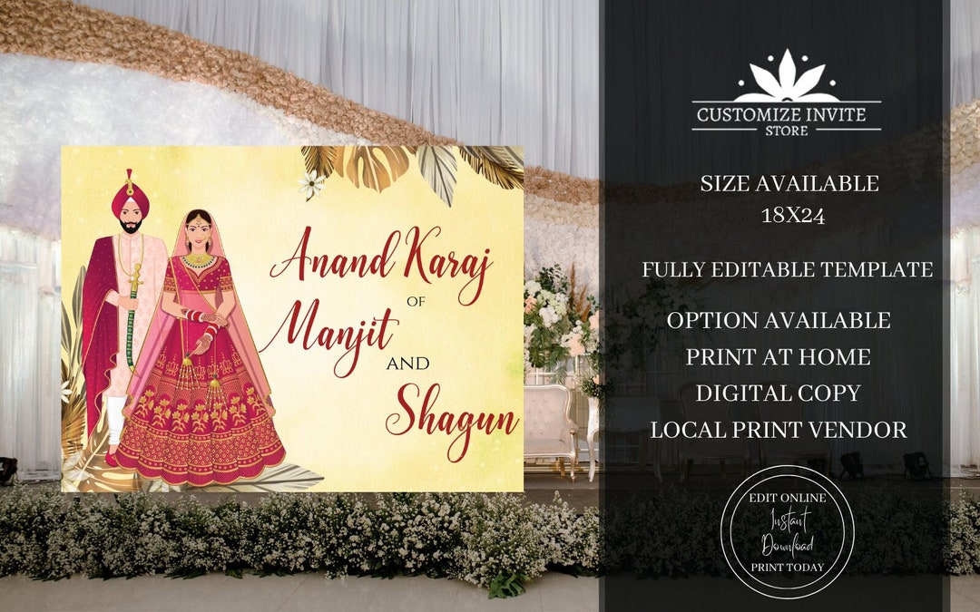 Anand Karaj Invites & Sikh Invites, Punjabi Invitations as Punjabi ...