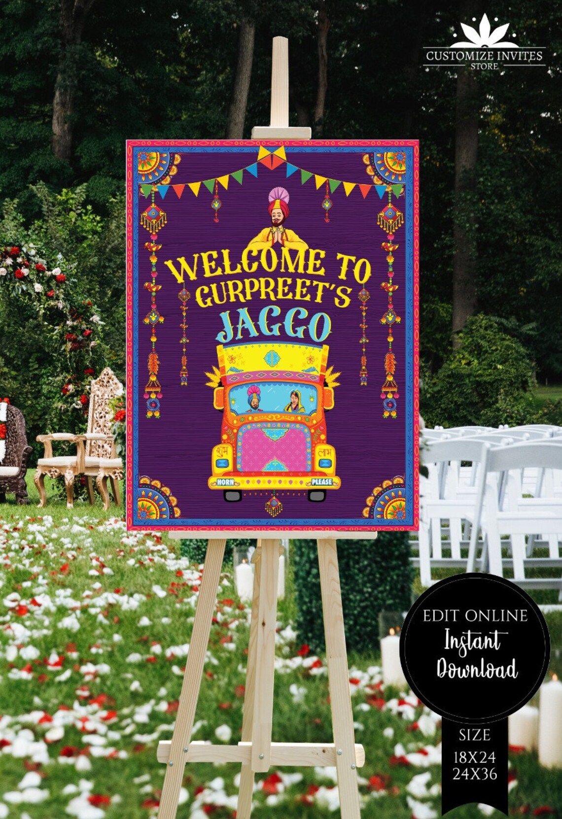 Jaggo Welcome Sign as Entry Sign Jago Night Jaggo Night Signs - Etsy