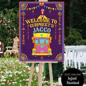 Jaggo Welcome Sign as Entry Sign Jago Night, Jaggo Night Signs & Jaggo ...