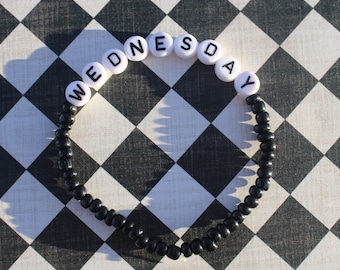 Wednesday Enid Bracelet, Wednesday Addams, Name Bracelet ,movie ...