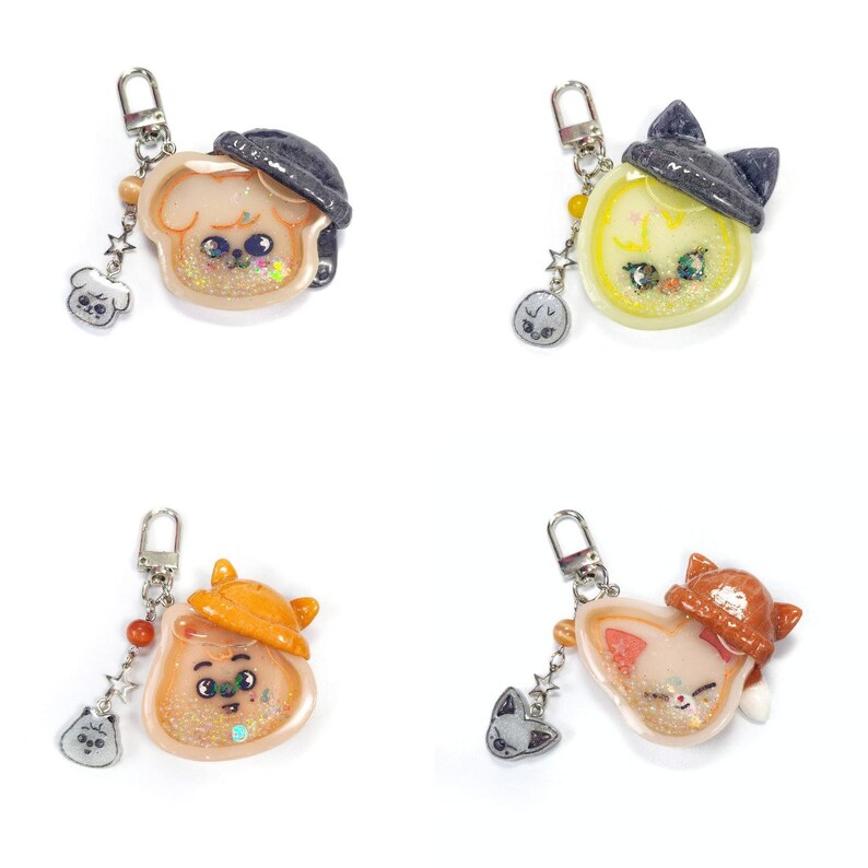 SKZOO Resin Shaker Keychains - Etsy