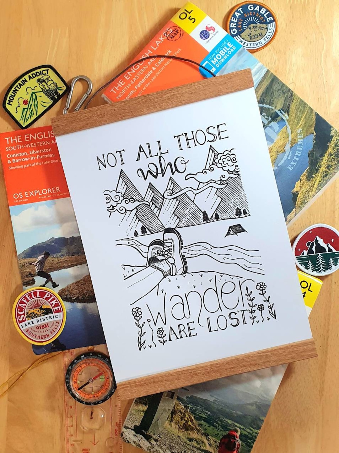 Wanderbrettli mit Spruch