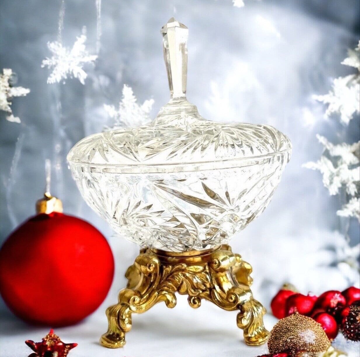 Vintage Regency Crystal Candy Dish Home Decor Regency Gifts - Etsy