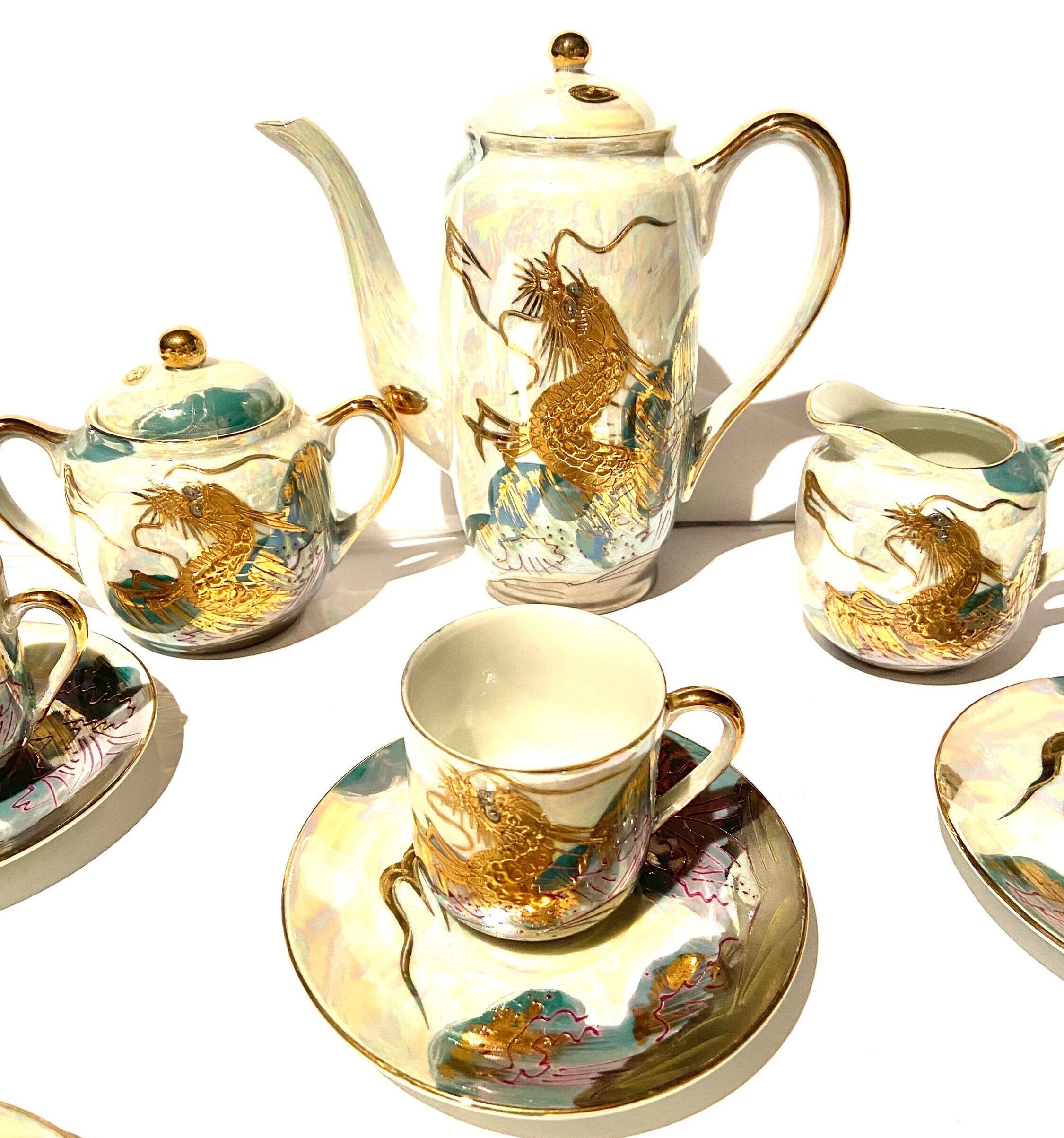Vintage Dragon Tea Set Vintage Kitchen Vintage Tea Pot Gifts - Etsy