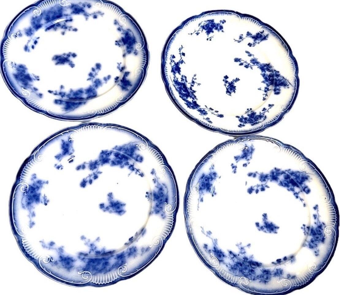 Antique Flo Blue Plates Antique Plates Antiques Flo Blue - Etsy