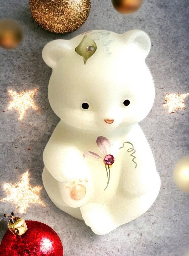 Vintage Fenton Satin Bear Animal Figurines Home Decor Gifts Fenton ...