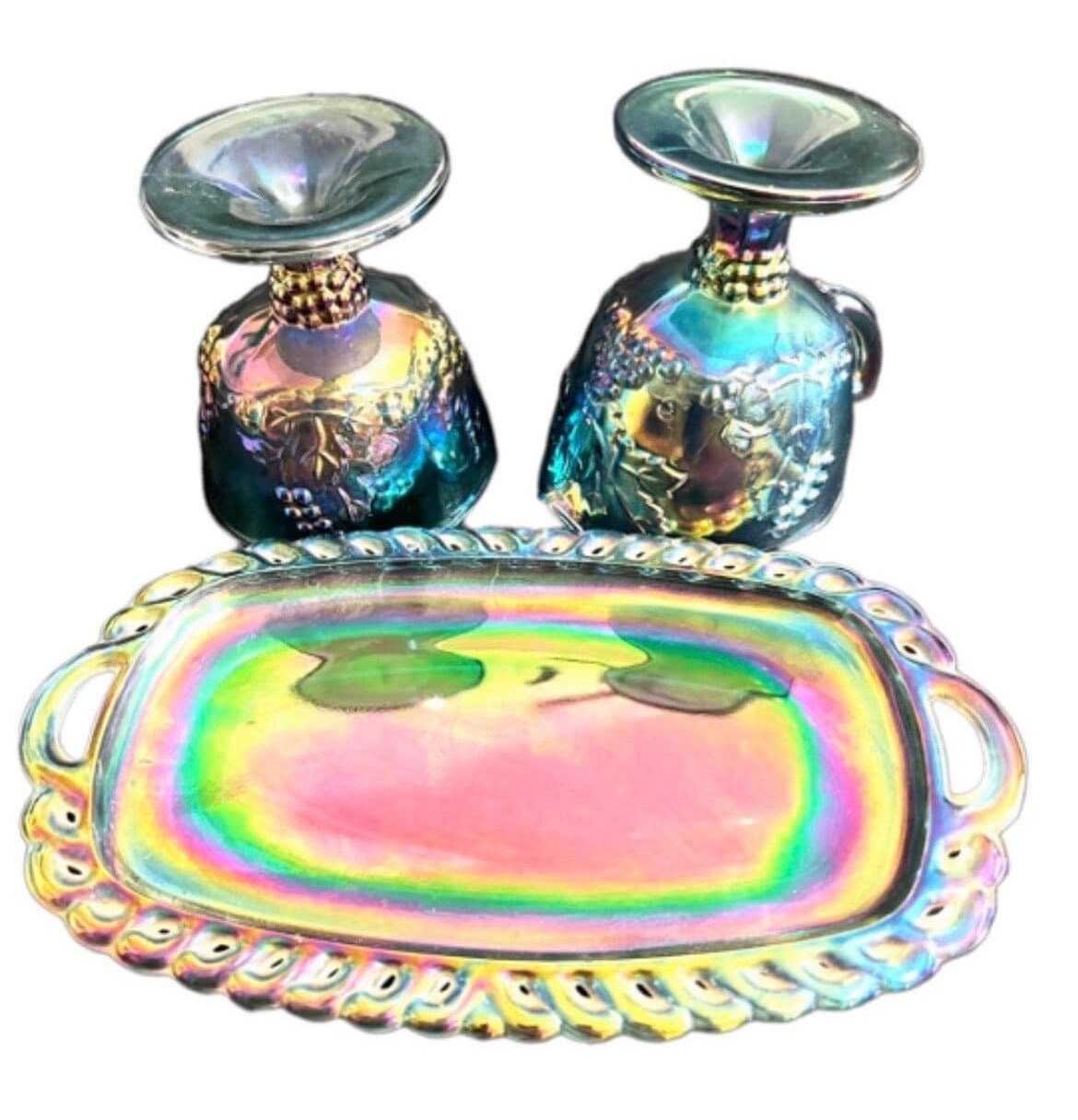 Vintage Indiana Carnival Glass Set Vintage Kitchen - Etsy