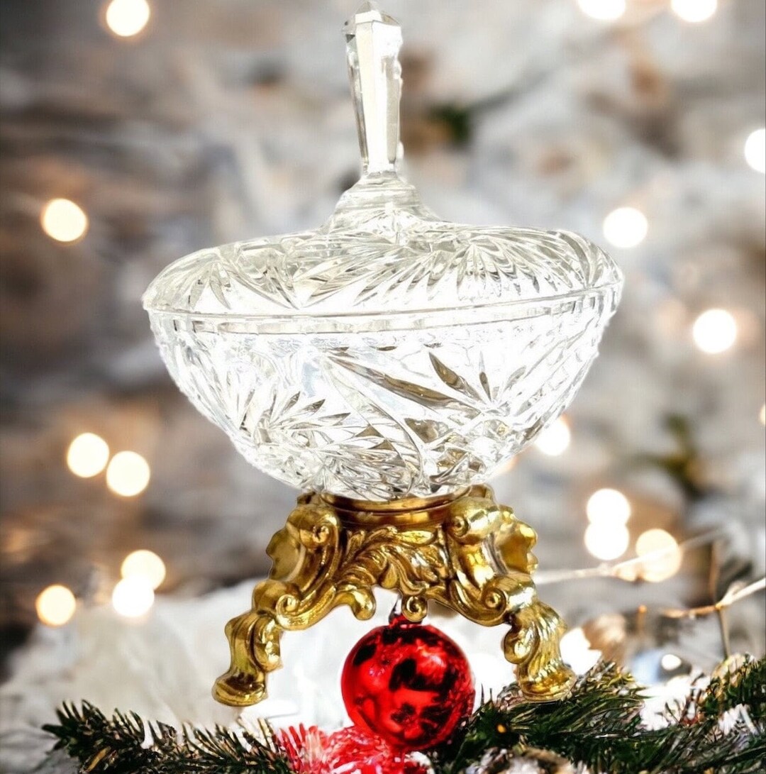 Vintage Regency Crystal Candy Dish Home Decor Regency Gifts - Etsy