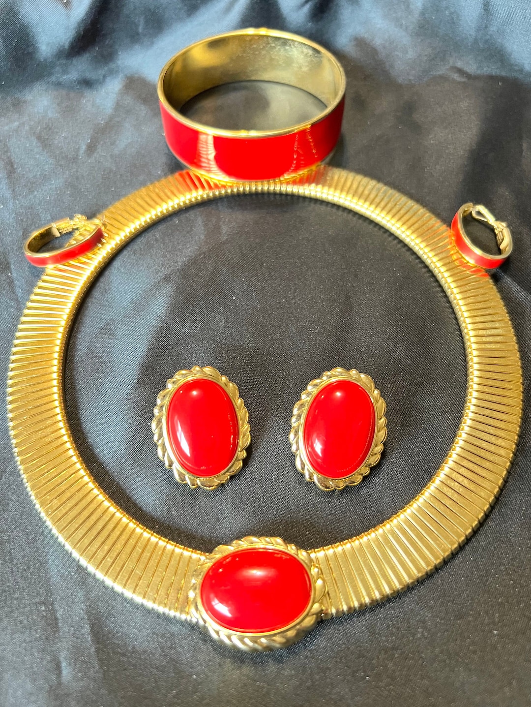 Vintage Monet Jewelry Set - Etsy