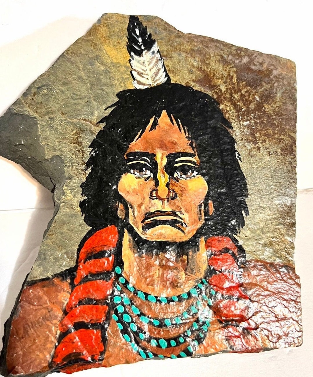 American Indian Rock Art Painting Home Decor - Etsy