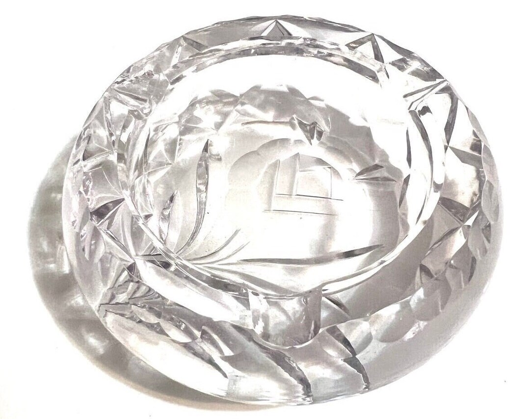 Vintage Crystal Ash Tray Glass Glassware Crystal Home Decor - Etsy