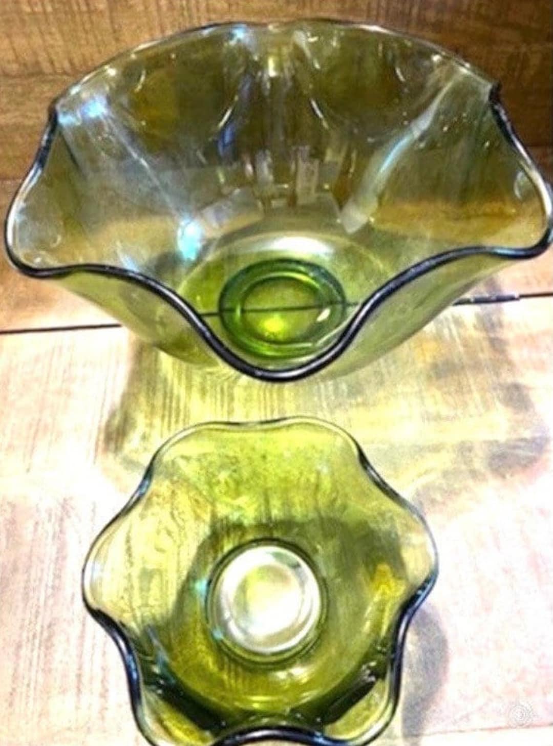 Anchor Hocking Vintage Green Glass Bowls Gifts Home Decor - Etsy