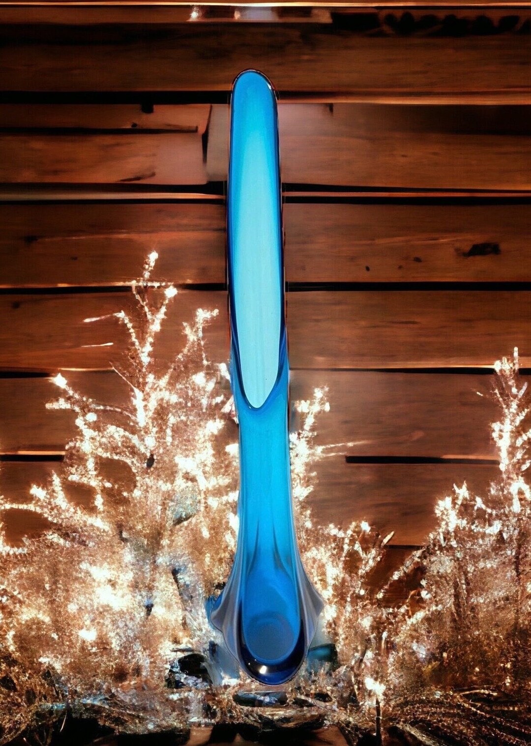 Vintage Blue Viking Swung Vase Vases Blue Glass Glassware - Etsy