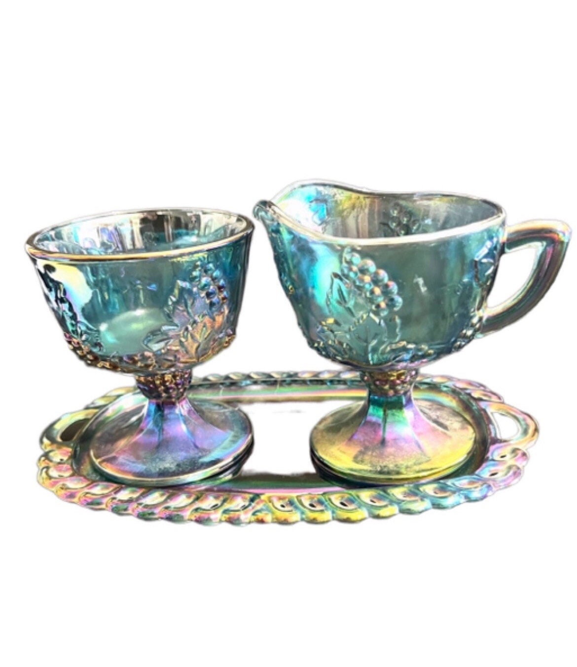 Vintage Indiana Carnival Glass Set Vintage Kitchen - Etsy