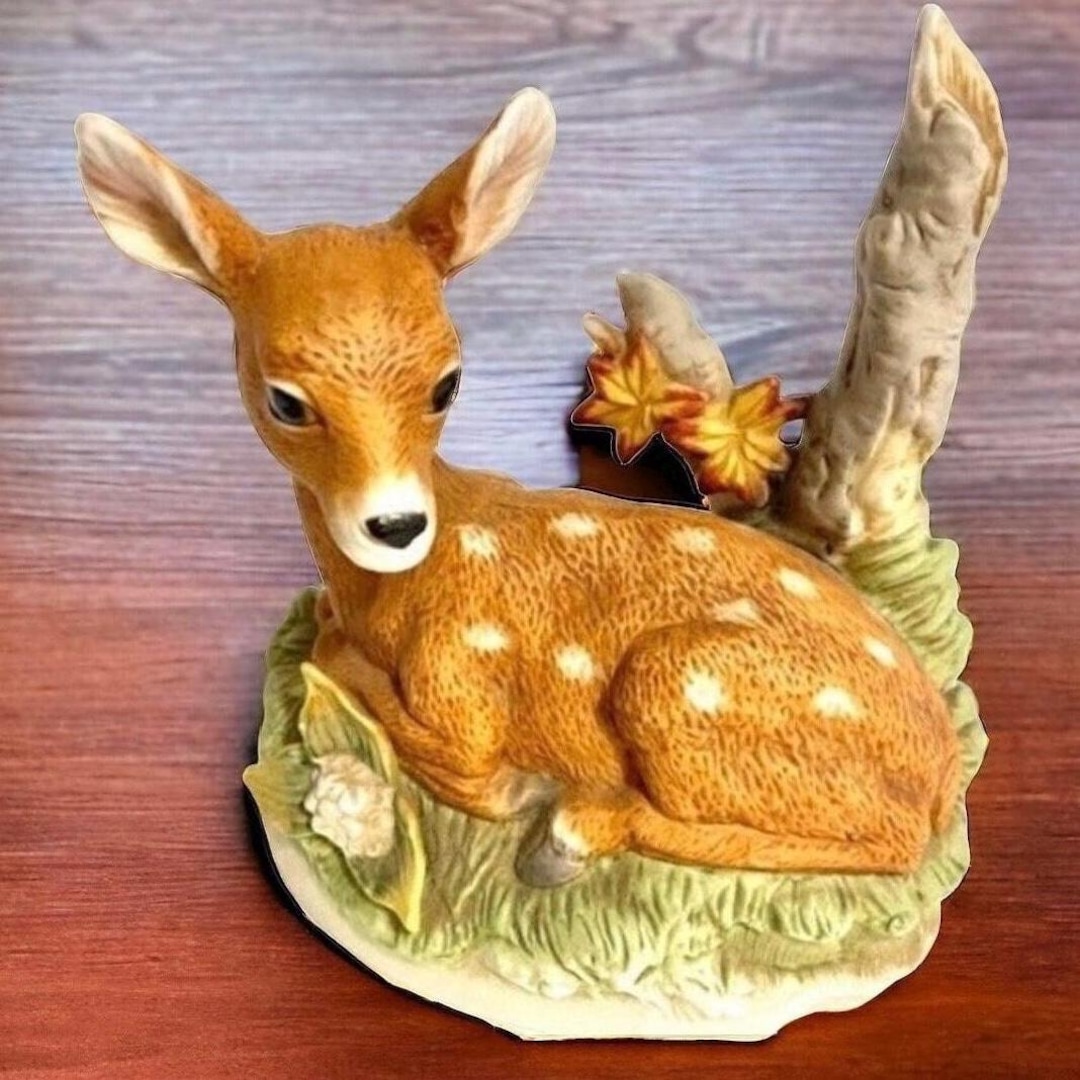 Vintage Homco Deer Statue Deer Deer Statues Home Decor Fawn - Etsy