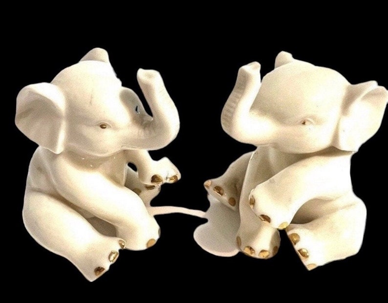 Vintage Lenox Elephant Figurines Elephants Figurines Lenox - Etsy