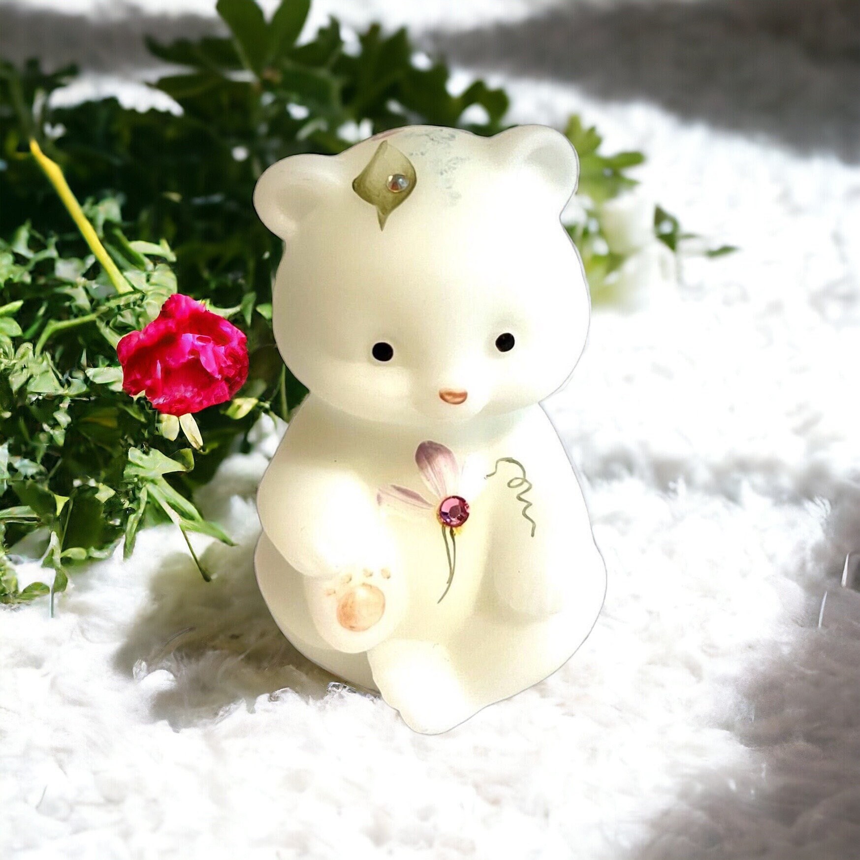 Vintage Fenton Satin Bear Animal Figurines Home Decor Gifts Fenton ...