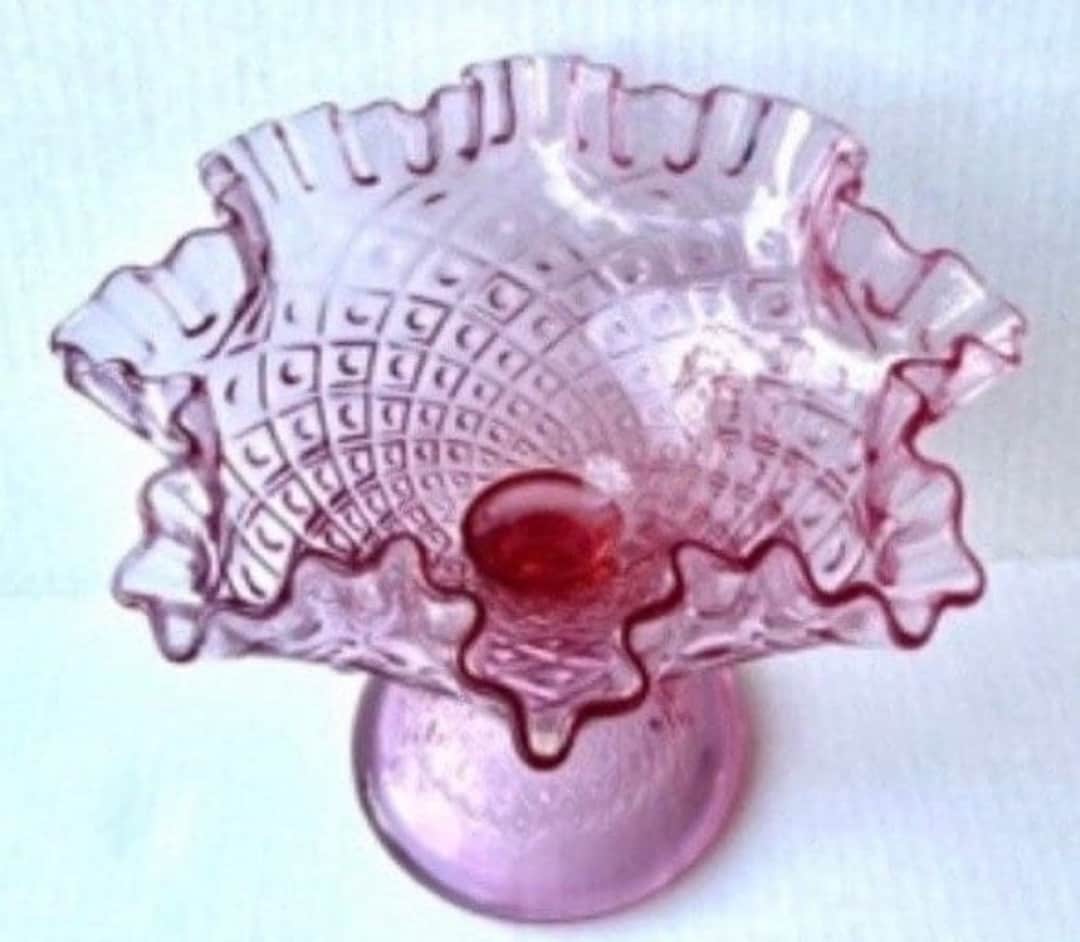 Vintage Fenton Pink Compote Dish Home Decor Gift Gifts - Etsy