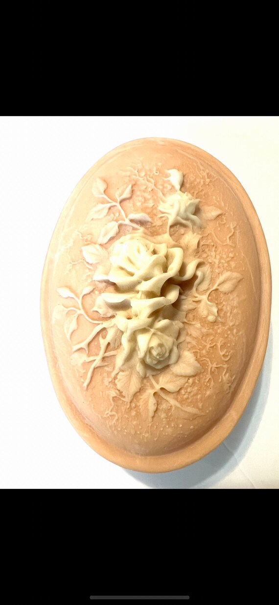 vintage incolay trinket - Gem