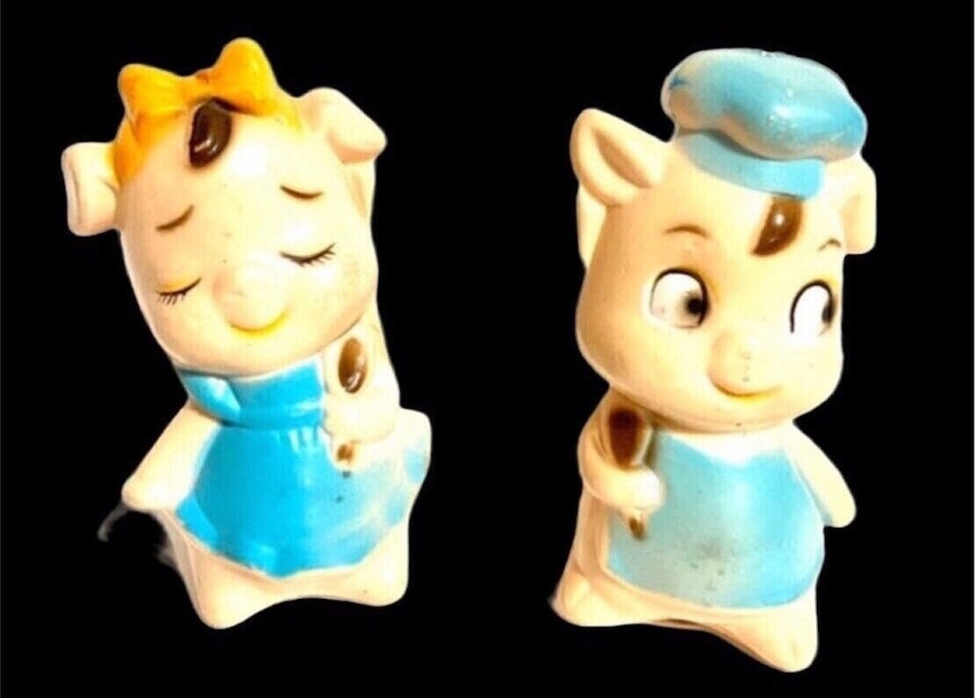 Vintage Pig Salt and Pepper Shakers Pigs Kitchen Home Decor - Etsy