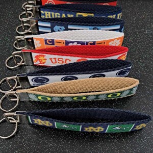 College Inspired Teams Keychain Wristlet, College Football Inspired ...