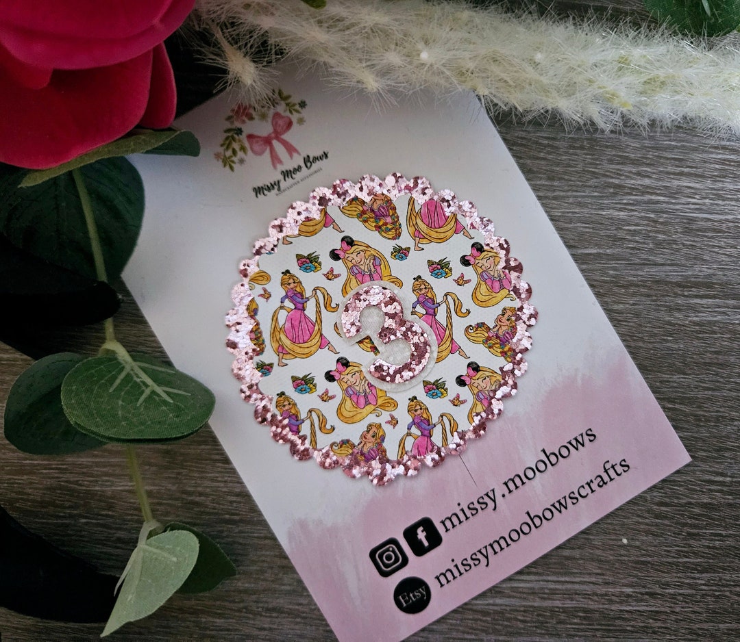 Rapunzel Birthday Badge, Cake Smash Prop, Birthday Gift for Girl ...